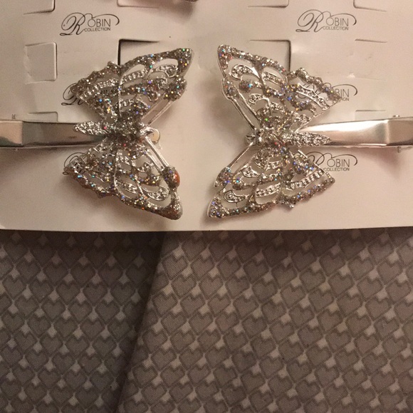 Accessories | New Light Pink Irridescent Butterfly Hair Clips | Poshmark